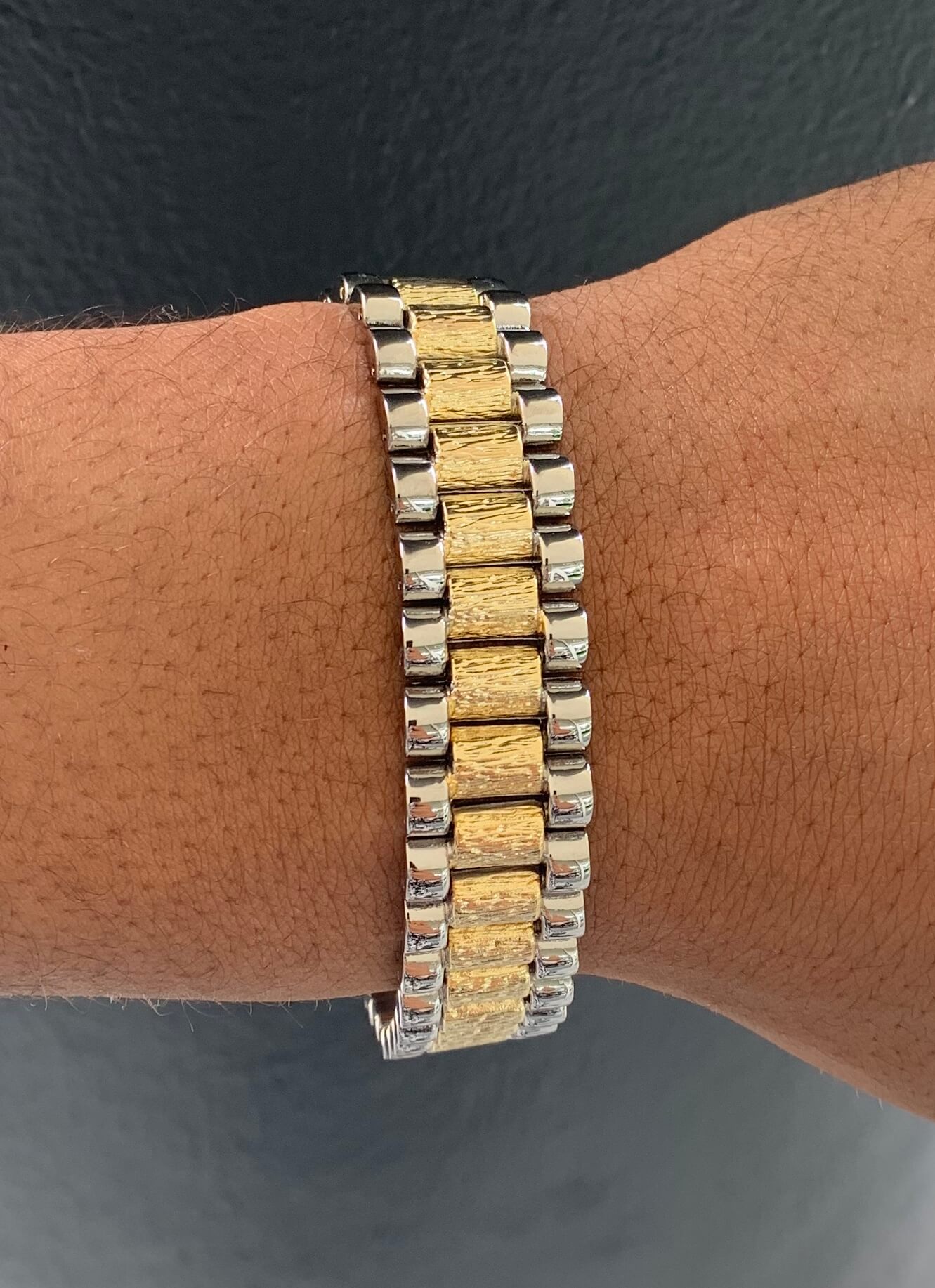 Bracelet - Men's Collection Gold/Silver Bracelet – The Bling Castle